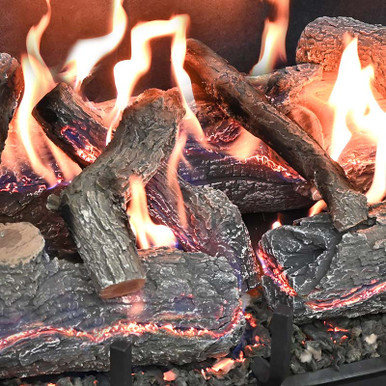 36" Lava Front View Propane Electronic Ignition Burner - LAFV-36-EP