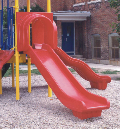 3' Deck Height Double Wall Flat Playground Slide