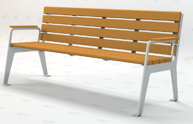6 foot Plaza Park Bench