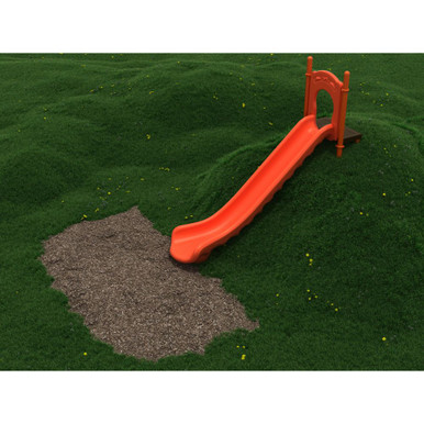 6 Foot Single Straight Embankment Slide - Discount Playground Supply