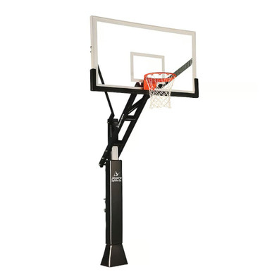 Basketball System - Titan Adjustable Series Black (6 in. x 6 in. Pole ...