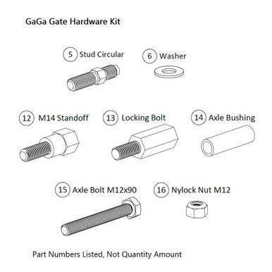 GaGa Gate Hardware Kit (#12-16 & #5-6) - Discount Playground Supply