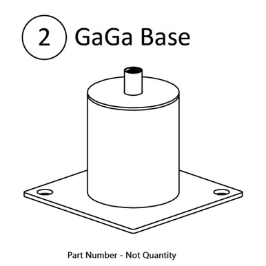 4'' Round Base for GaGa Stanchion #2 - Discount Playground Supply