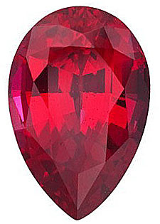 Buy Chatham Rubies in Pear Shape - Man-Made Pear Cut Ruby by Chatham