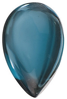Cabochon Pear London Blue Topaz Gems - Cab Pear Blue Topaz at Africagems