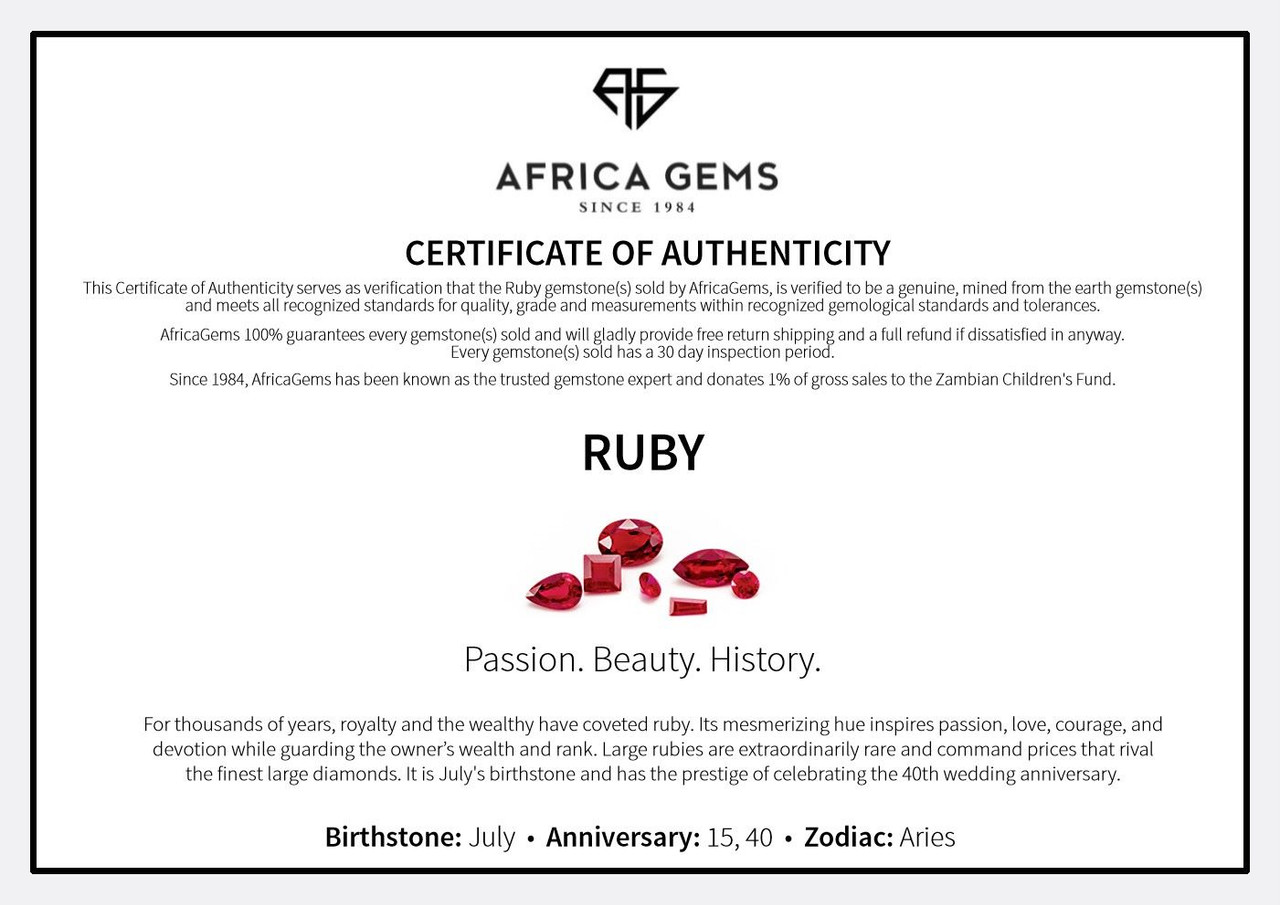 Princess Cut Ruby Gemstone - Loose Discount Ruby