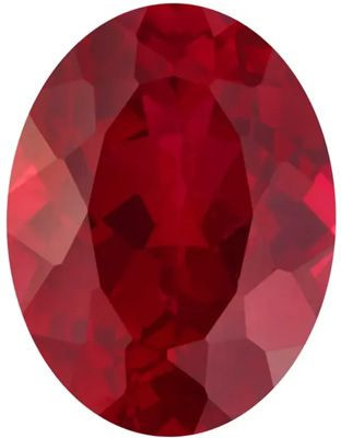 Oval Cut Lab Created Rubys - Synthetic Oval Created Ruby