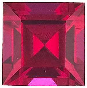 Step Cut Chatham Ruby for SALE - Beautiful Square Shaped Rubies Chatham
