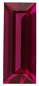 Grade AAA Baguette Cut Ruby - Standard Discount Ruby