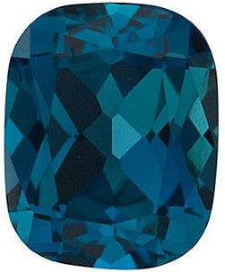Buy Antique Cushion Genuine London Blue Topaz in Grade AAA | AfricaGems