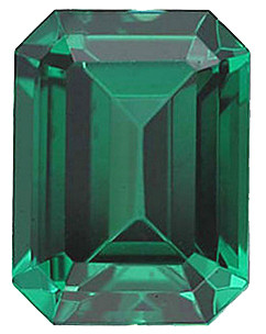 Imitation Emerald Square Cut Stones