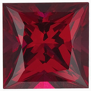 Princess Cut Ruby Gemstone - Loose Discount Ruby