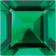 Imitation Emerald Square Cut Stones