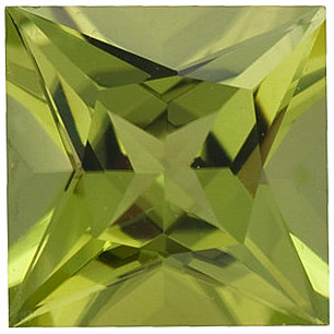 AAA Grade Princess Cut Peridots for SALE - Peridot in Princess Cut