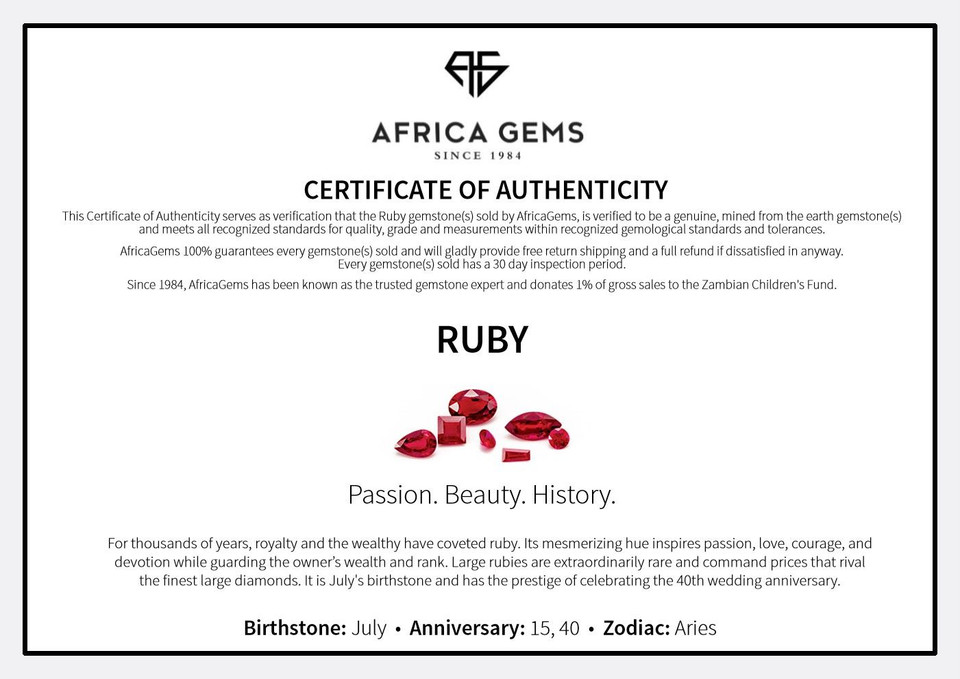 Grade AAA Baguette Cut Ruby - Standard Discount Ruby