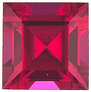 Step Cut Chatham Ruby for SALE - Beautiful Square Shaped Rubies Chatham