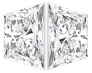 Unique Trapezoid Step Cut Diamond Pairs - Diamond Trapezoid Pairs for SALE