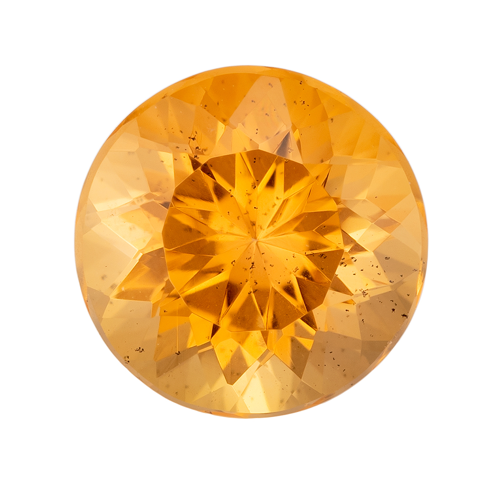 Carat Imperial Topaz Gemstone, - Round Shape, - 2.7 carats - 8.4mm ...