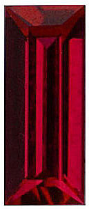 Chatham Baguette Cut Ruby Gemstones - Buy Chatham Baguette Rubies