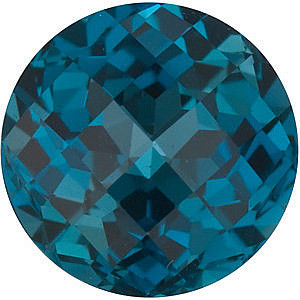 Cabochon Round London Blue Topaz - Calibrated Topaz in Standard Size