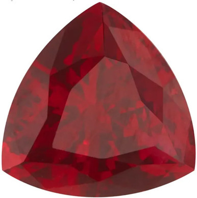 Trillion Cut Lab Created Rubys - Synthetic Trillion Created Ruby