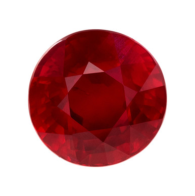 2.4 Carat Ruby Round Cut Gemstone, 7.41x7.39x5.14mm size | AfricaGems