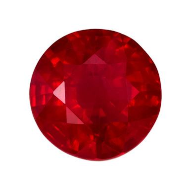 Lively Red Ruby - Round Cut - 1.01 carats - 5.9mm - AfricaGems