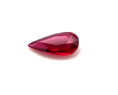 1.51 Carat Orangy Red Ruby Pear Gem - Medium Slightly Orangy - $12159 ...