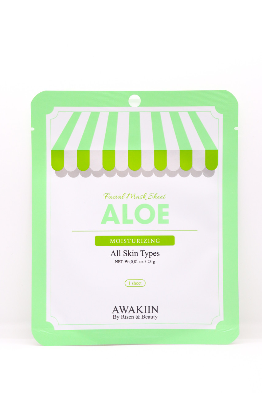 FACE MASK SHEET / ALOE- MOISTURIZING 1 UNIT (10 SHEET BOX)