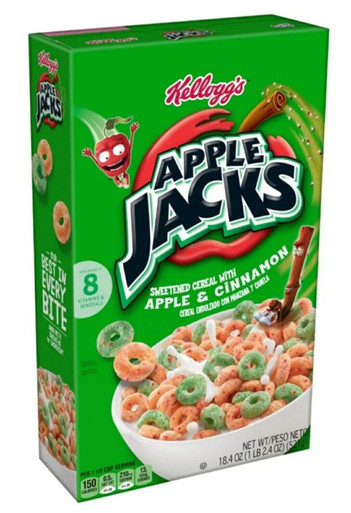 KELLOGG'S APPLE JACKS ORIGINAL CEREAL 12/18.4 OZ