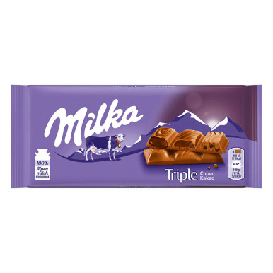 MILKA 90G TRIPLE CHOCOLATE 20 UNIT / 90G