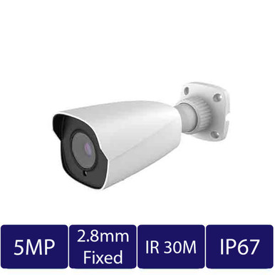 5MP IR Water-Resistant IP Bullet Camera (CAM-IP679E5W-28-S4)