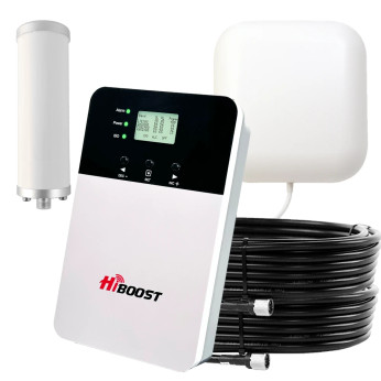 HiBoost 4K Plus Pro Cell Signal Booster with 2 Antennas | F10GI-5S-BTW