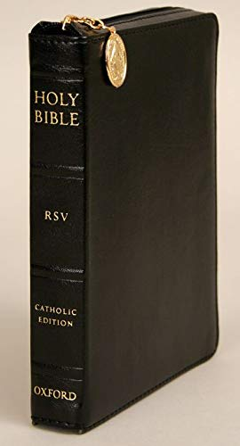 Compact Catholic Bible RSVCE - Black with Zipper Closure
