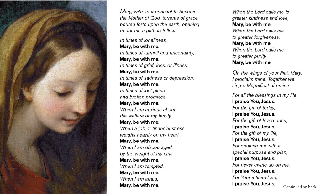 Magnificat with Mary Litany - written by the Sisters of Life