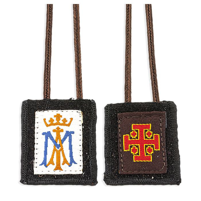 The Purple Scapular of Benediction and Protection - Genuine Wool