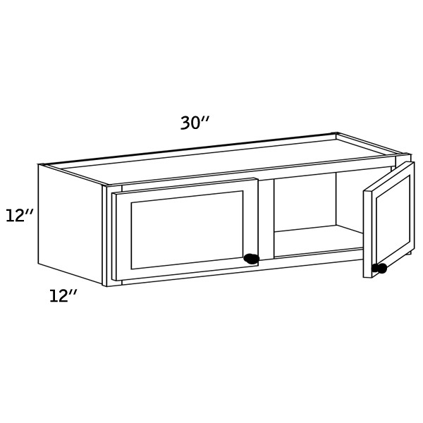 W3012 - Wall Cabinet Double Door - CC9000 - Galaxy Cabinetry