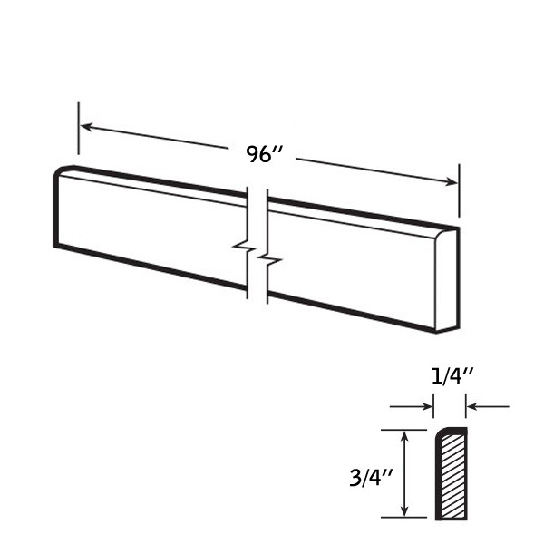 SCRIBE MOLDING 96"L WOOD—SM8-9000 - Galaxy Cabinetry
