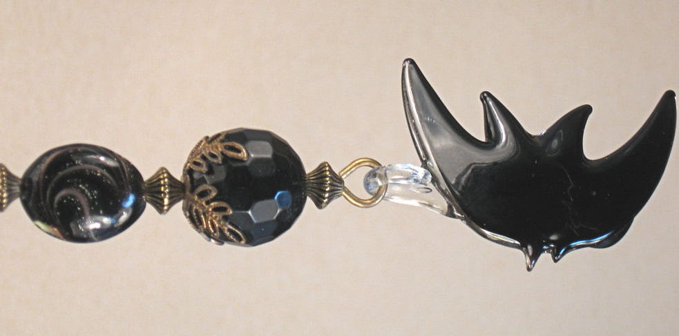 black fish ceiling fan pull | black glass fish fan pull