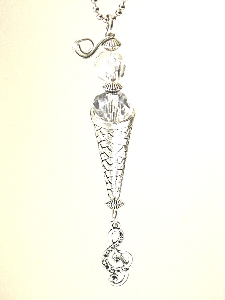 Music Ornament | Treble Clef Rear View Mirror Ornament