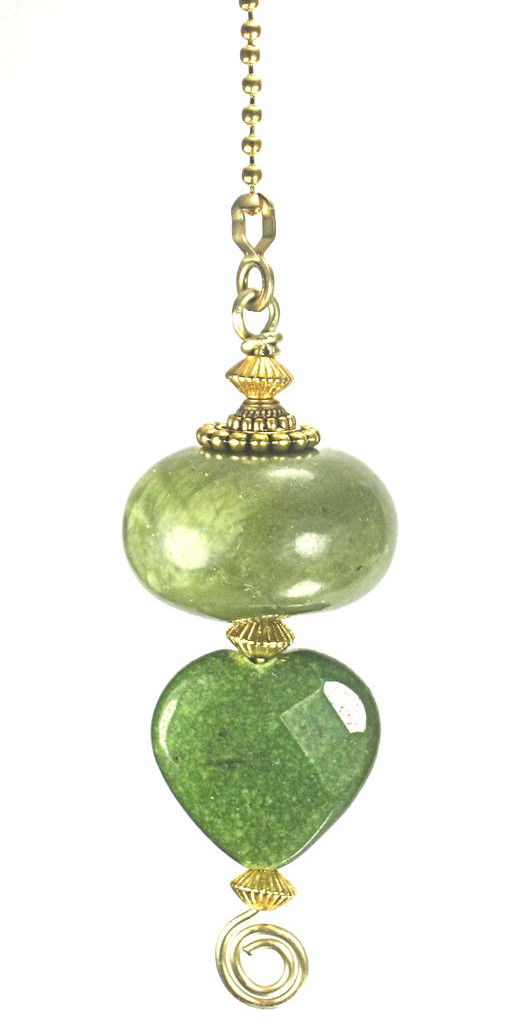 Green Jade fan Pull | Jade Ceiling fan Chain