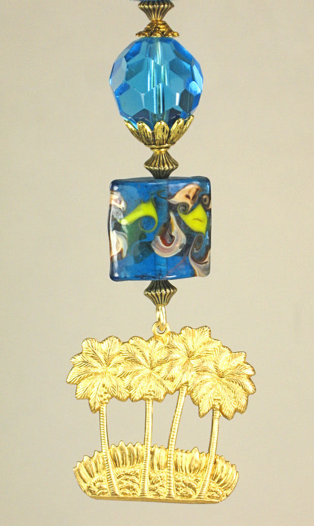 palm tree fan pull | tropical ceiling fan pull