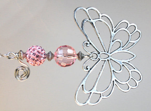 Butterfly fan pull | pink butterfly ceiling fan pull