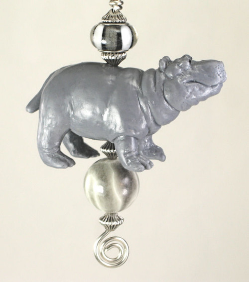 Hippopotamus Fan Pull | Safari animal Fan Pull