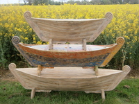 Boat Shaped Storage Boxes - Chairs and Tables UK - Teak Garden Furniture