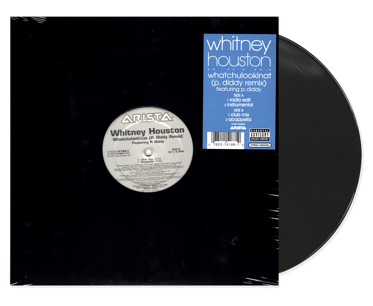 Whatchulookinat (P. Diddy Remix) - Whitney Houston (12 Inch Vinyl) - VP ...