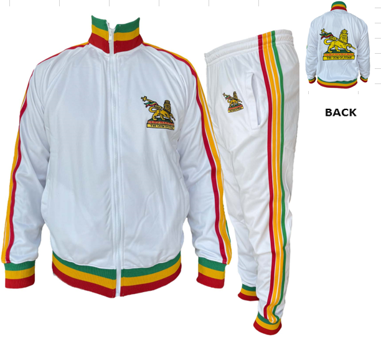 Lion Of Judah White - Tracksuit - VP Reggae