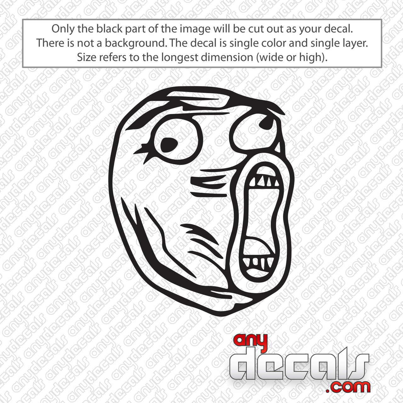 Surprised Pikachu Meme Decal Sticker - AnyDecals.com