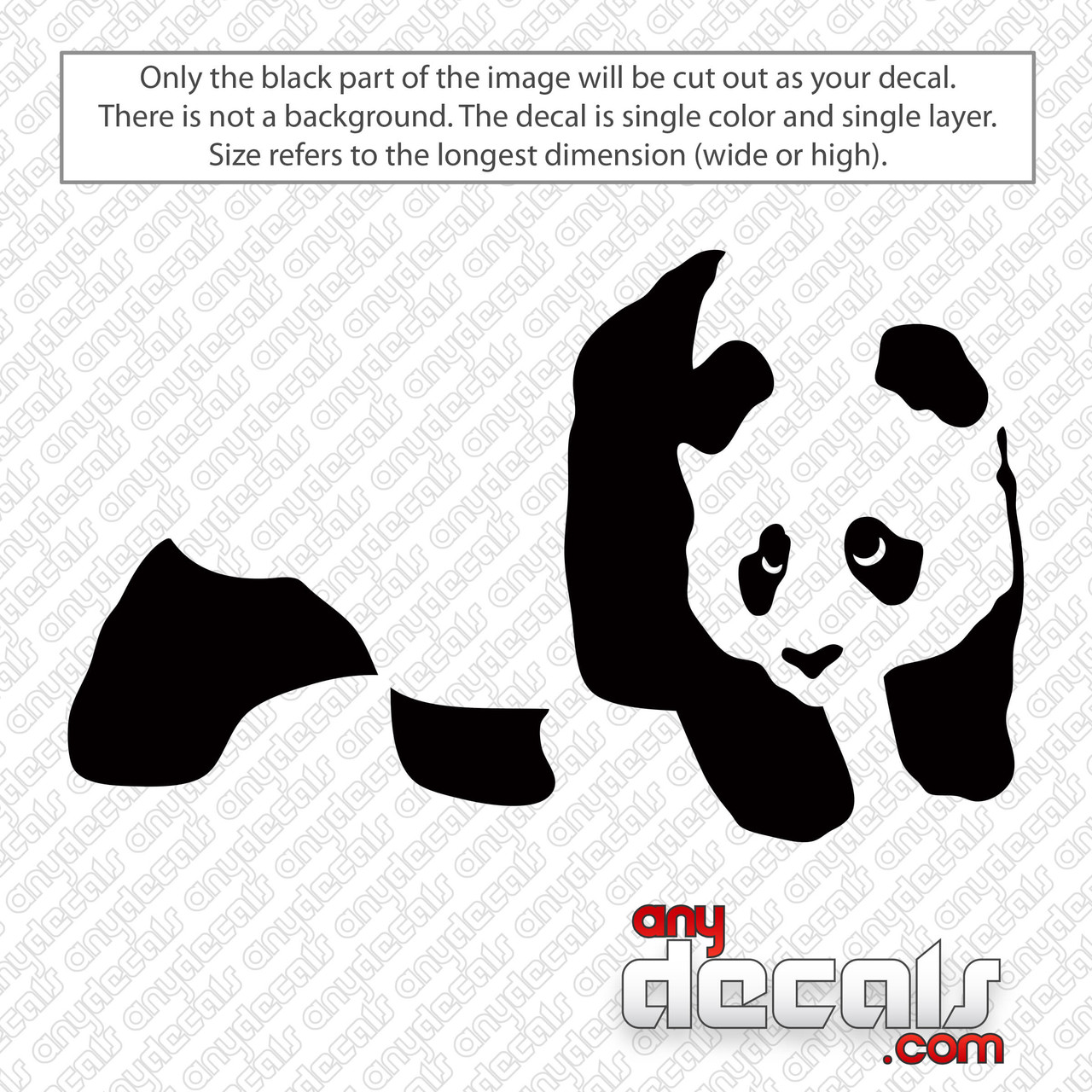 Panda With Guns Car Decal Sticker - AnyDecals.com