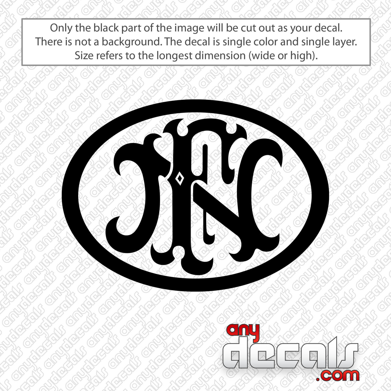 Barrett Firearms Logo Decal Sticker - AnyDecals.com